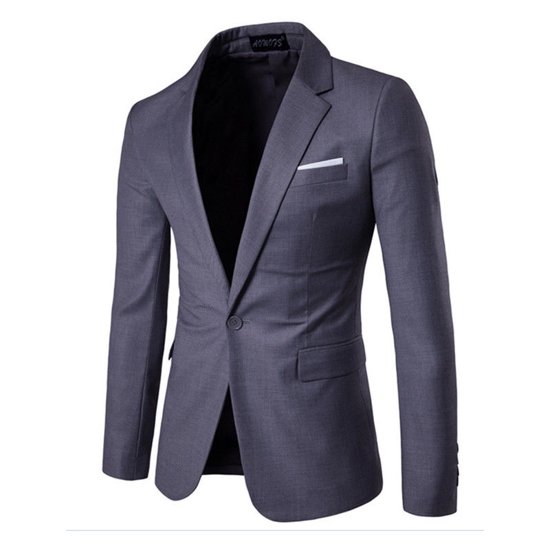 Men Business Formal Casual male Suit society Jacket Slim Fit Youth plus ...