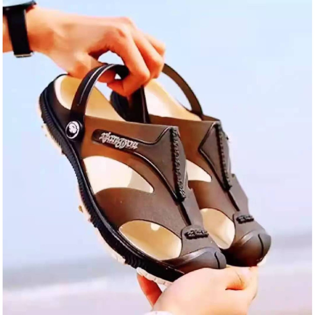 2023 Men's Jelly Sandals Shower Water Sandals Beach Swim Pool River ...