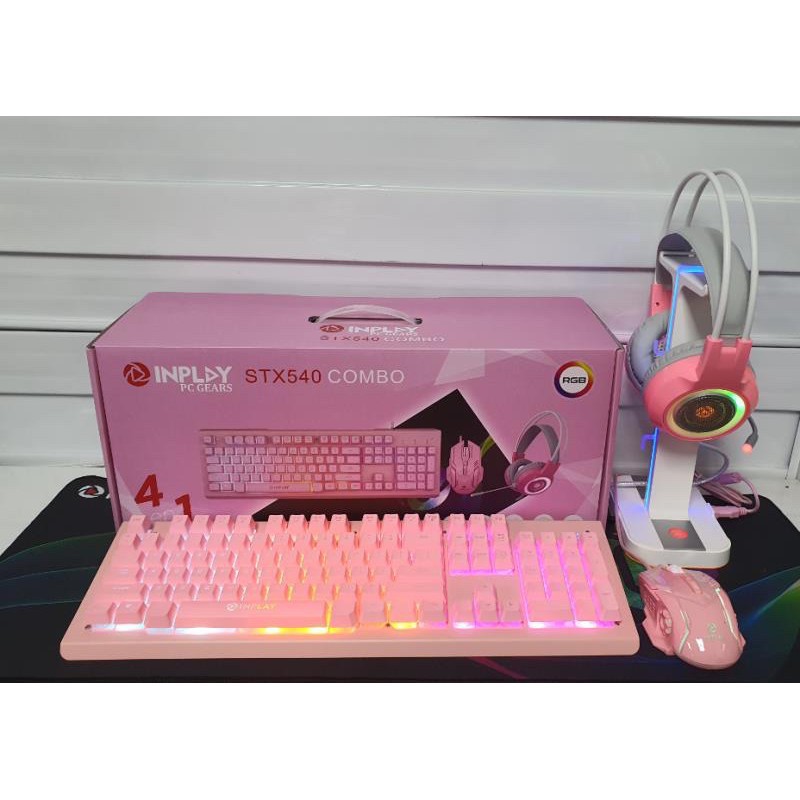 Inplay STX540 Combo Gaming Keyboard, Mouse, Headset, and Extended ...