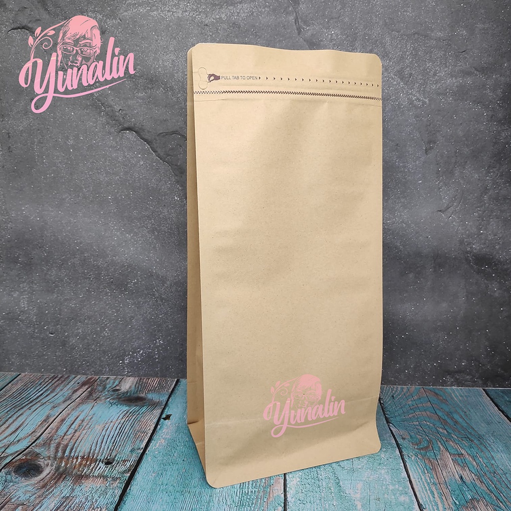 Flat Bottom 1000gr Papercraft | Coffee Packaging | Shopee Philippines