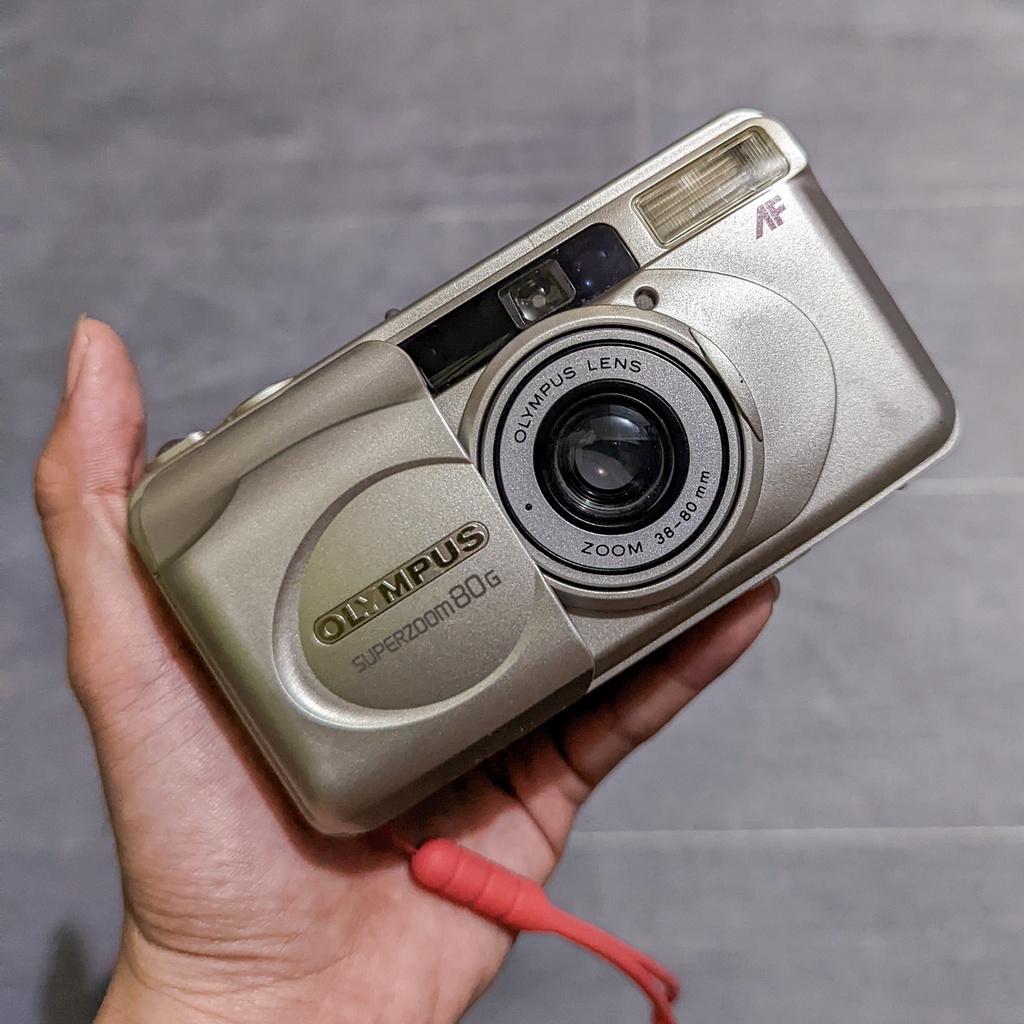 Olympus Superzoom 80g 35mm compact camera with zoom lens | Shopee ...