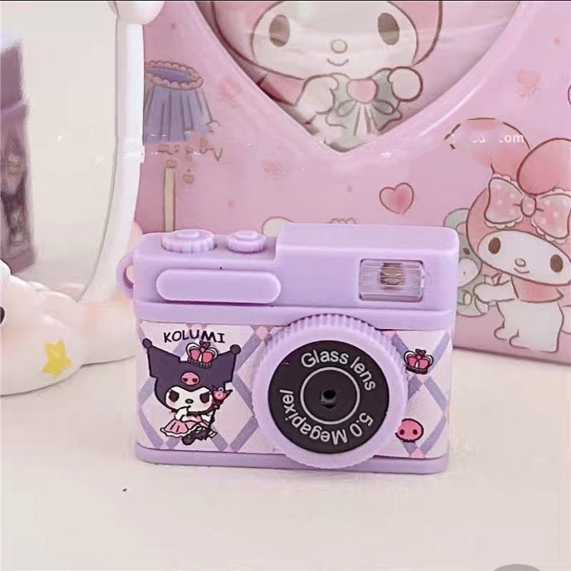 Sanrio Camera Style Keychain Kuromi My Melody Luminous Keyring ...