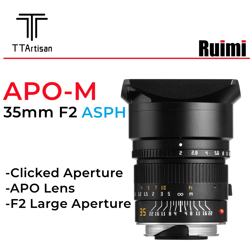 TTArtisan APO-M 35mm F2 ASPH Full Frame Large Aperture Prime Lens for ...