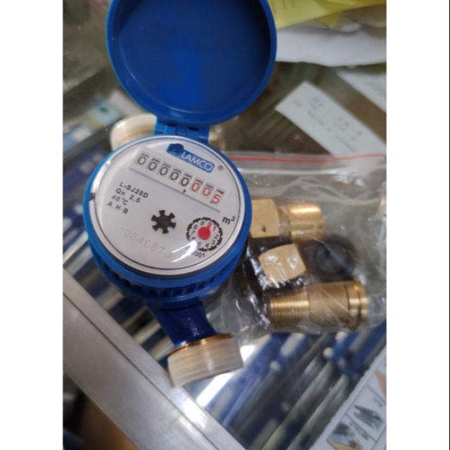 Lamco Heavy Duty Water Meter 3/4 Brass Type (Submeter) / Sub meter Anti Magnetic | Shopee ...