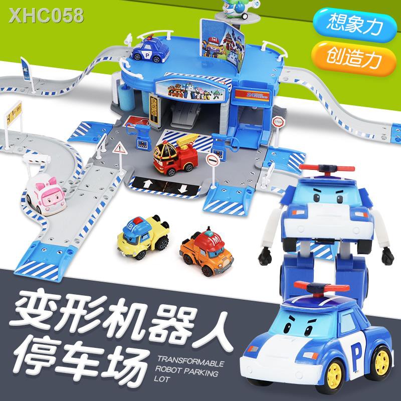 Billy poli Transformation Police Long Kids Toy Car Bonny Robot Fire ...