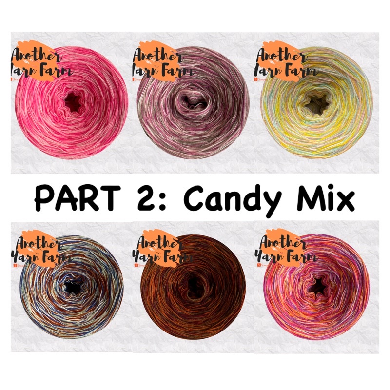 CANDY MIX: Part 2 Indophil Yarn Thread for Crocheting, Arts and Crafts ...