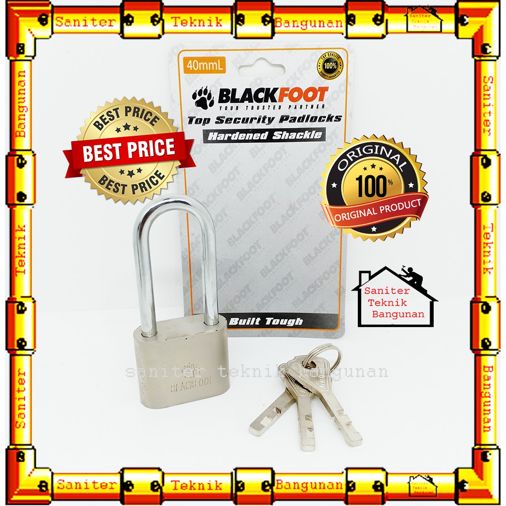 Door LOCK-DOOR LOCK JACK-BLACKFOOT FENCE JACK 30-60MM LONG | Shopee ...