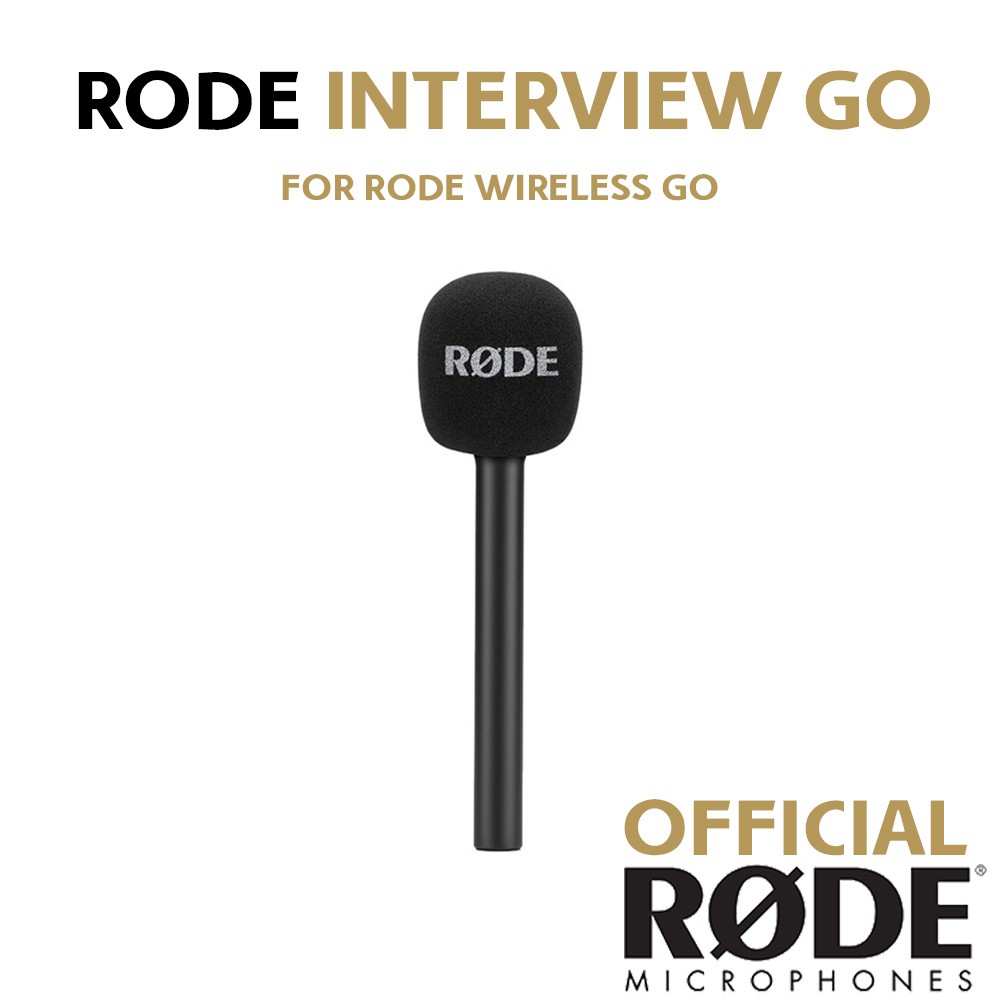 Rode Interview GO Handheld Mic Adapter for the Rode Wireless GO ...