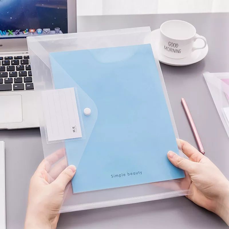 Transparent Plastic Document Protector A4 Poly Envelope Folder bag with ...