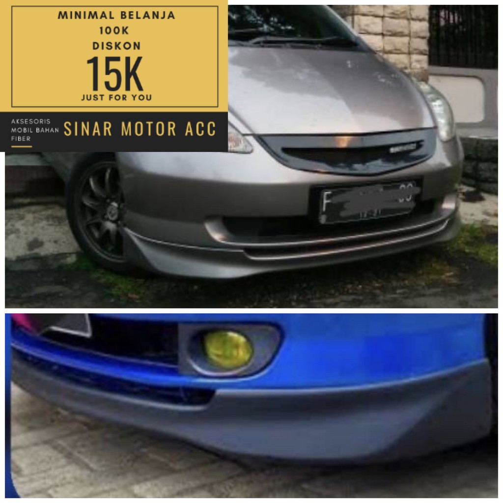 Front lips bodykit bodykit add-on Honda Jazz GD3 fit And Isdi Cool ...