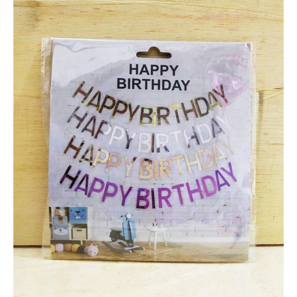 Hbd Happy Birthday Lettering Banner | Shopee Philippines