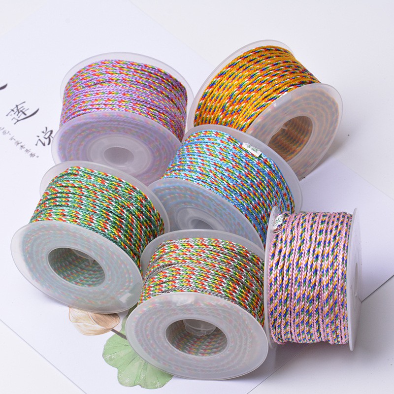 NEW 28 Meters 2mm Colorful Textile String Nylon Rope Thread Cord Strap ...