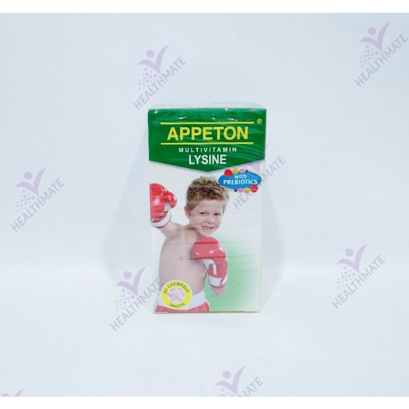 Appeton Multivitamin Lysine with Prebiotics Chewable Tablets (60's ...