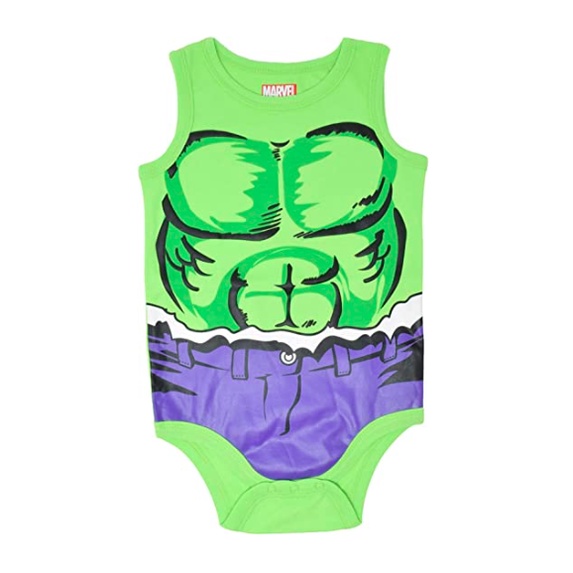 Original Baby Boy Costume Bodysuit - Marvel Hulk Batman Sesame Street ...