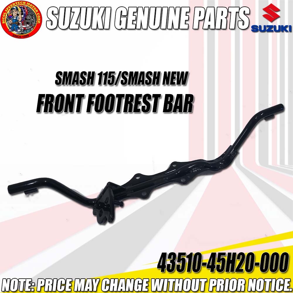 SMASH 115/SMASH NEW FRONT FOOTREST BAR/ STEP COMP (SGP) (Genuine: 43510 ...