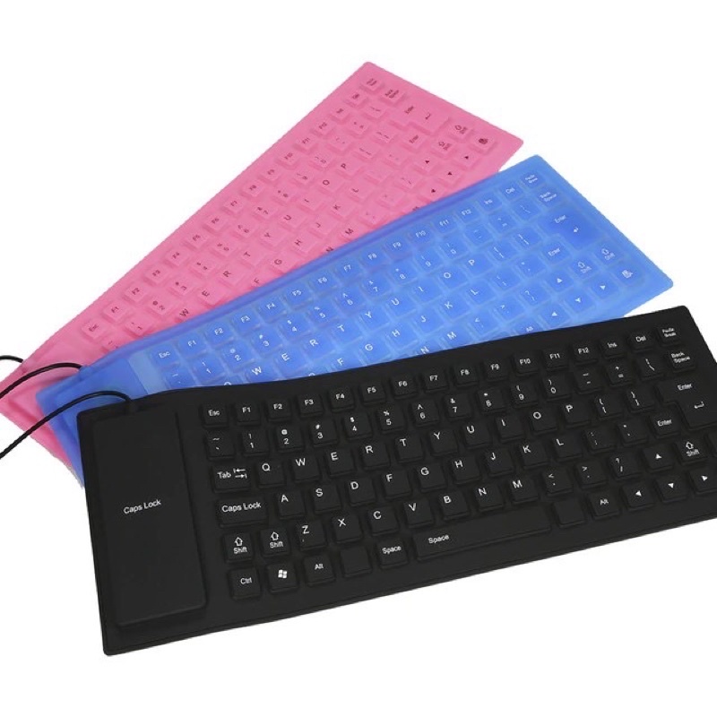 85keys Foldable Flexible Mini USB Keyboard Waterproof Silicone Keyboard ...