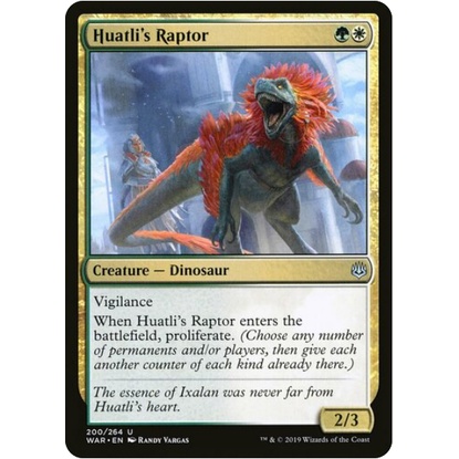 Magic the Gathering | Huatli's Raptor | Shopee Philippines