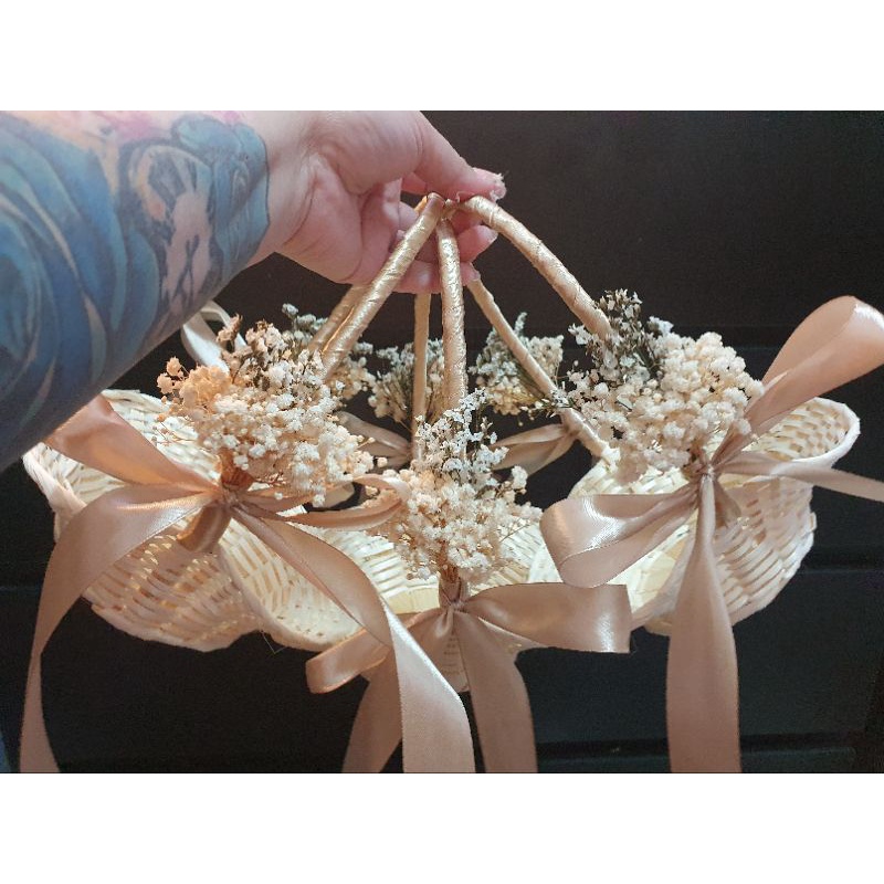 CUSTOMIZED FLOWER GIRL BASKET | Shopee Philippines
