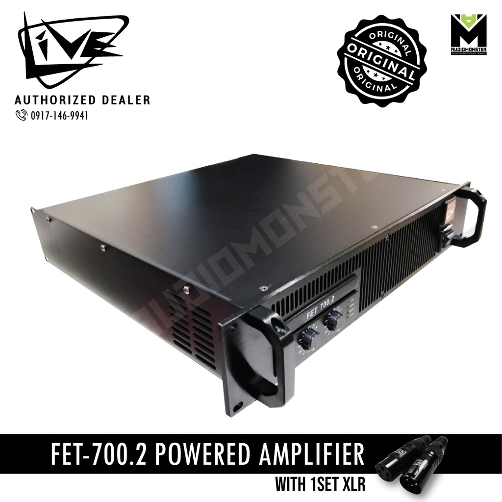 Live FET-700.3 650W X 2 for 8 Ohms 900Wx2 for 4 Ohms Powered Amplifier ...