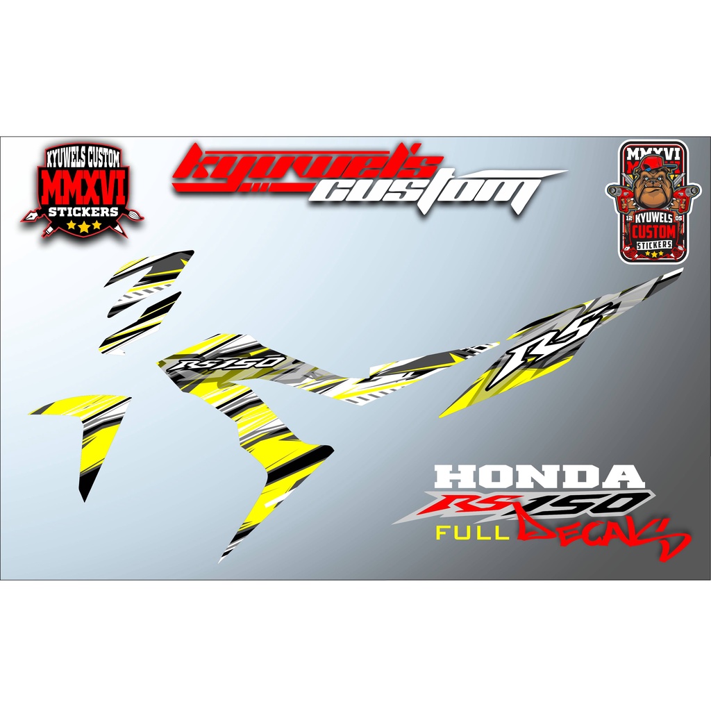 HONDA RS 150 DECAL STICKER | Shopee Philippines