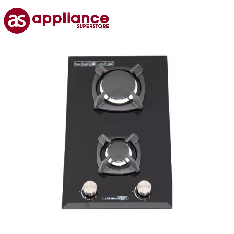 La Germania 30cm Gas Cooktop/Built in Hob GH-420X (Tempered Glass Stop ...