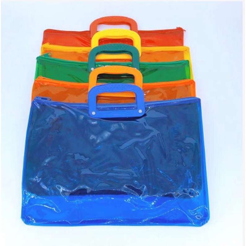 Plastic Envelope Expandable Long Zipper Lock with Handle Documents ...