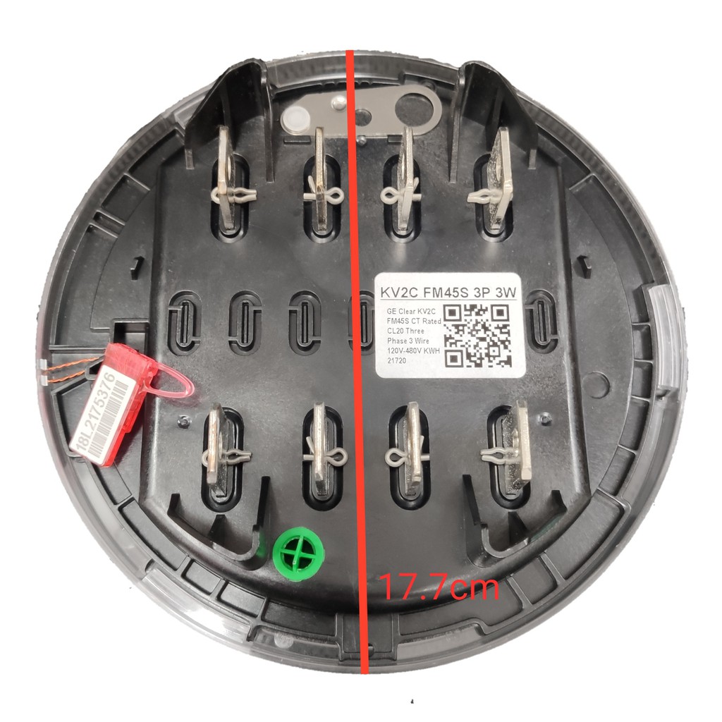 GE/ALCARA Electric Meter KWH CT Rated 3 Phase 3 Wire 120V- 480VAC ...