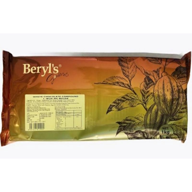 Beryl's white chocolate compound 1kg | Shopee Philippines
