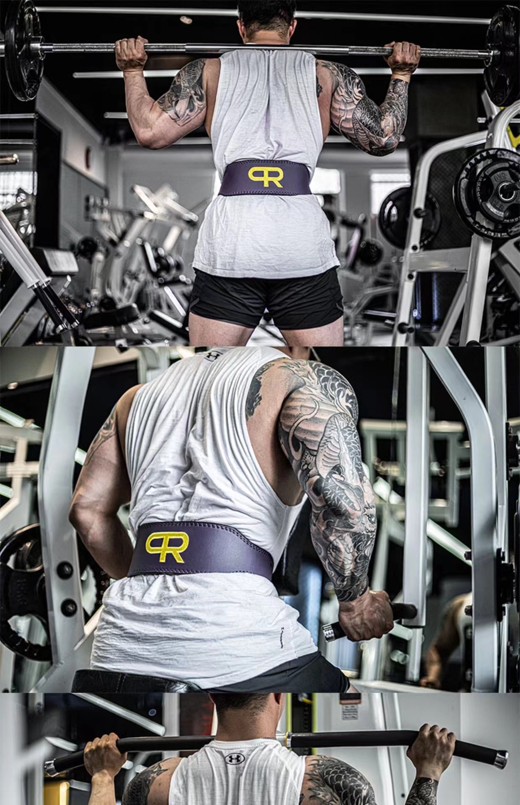 PR Weight Lifting Belt - 7MM Heavy Duty Pro Leather Belt with ...