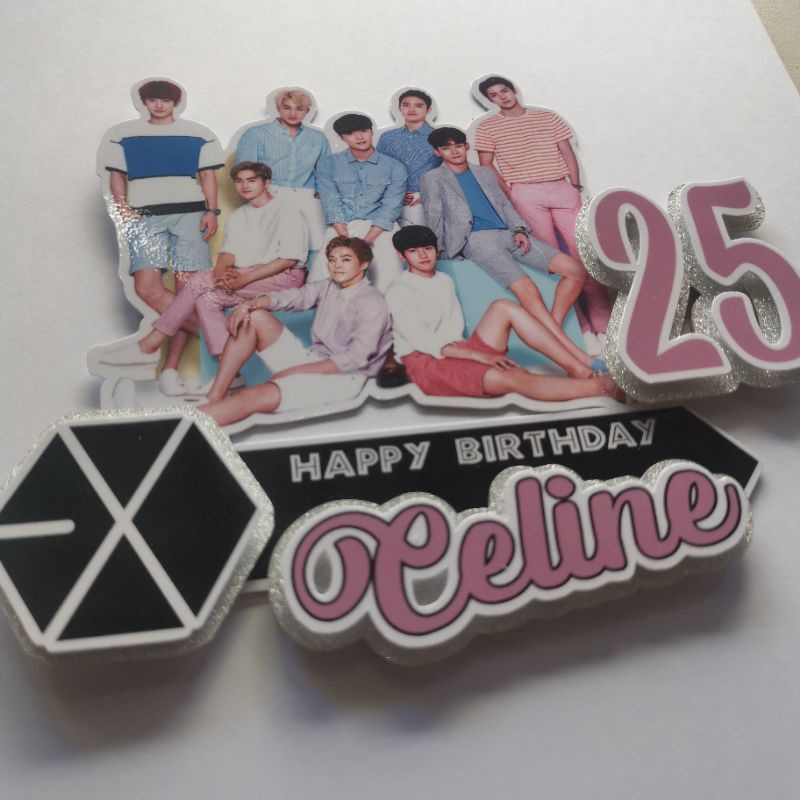 CUSTOMIZED EXO CAKE TOPPER | Shopee Philippines
