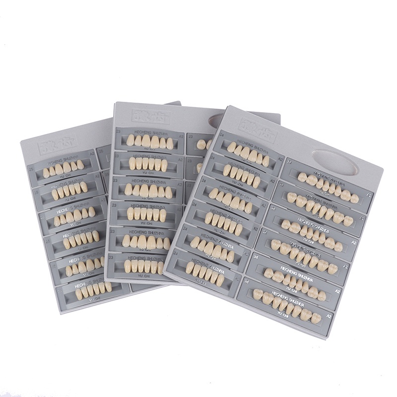 84pcs/box Posterior Anterior Resin Teeth Model Fake Teeth A2 Color ...