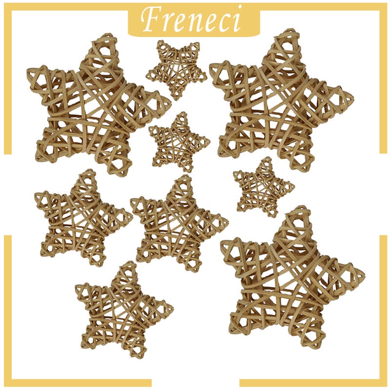 [FRENECI] 9x Rattan Wicker Ball Party Ornament Home Patio Decor Photo ...