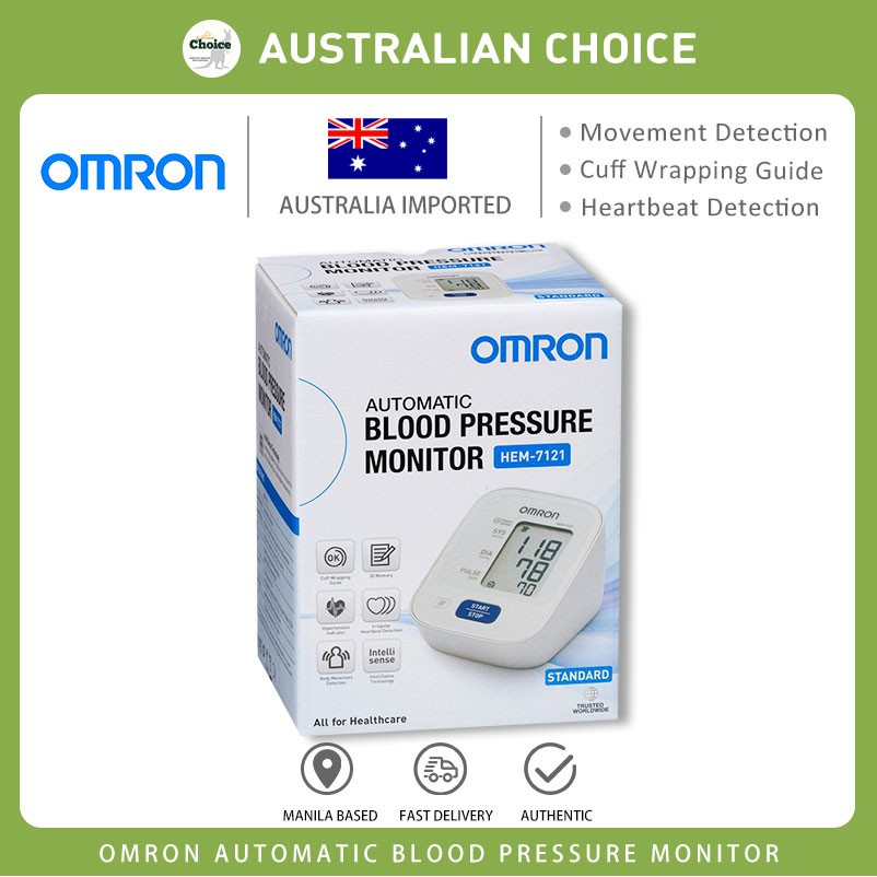 Omron HEM-7121 Automatic Blood Pressure Monitor | Shopee Philippines