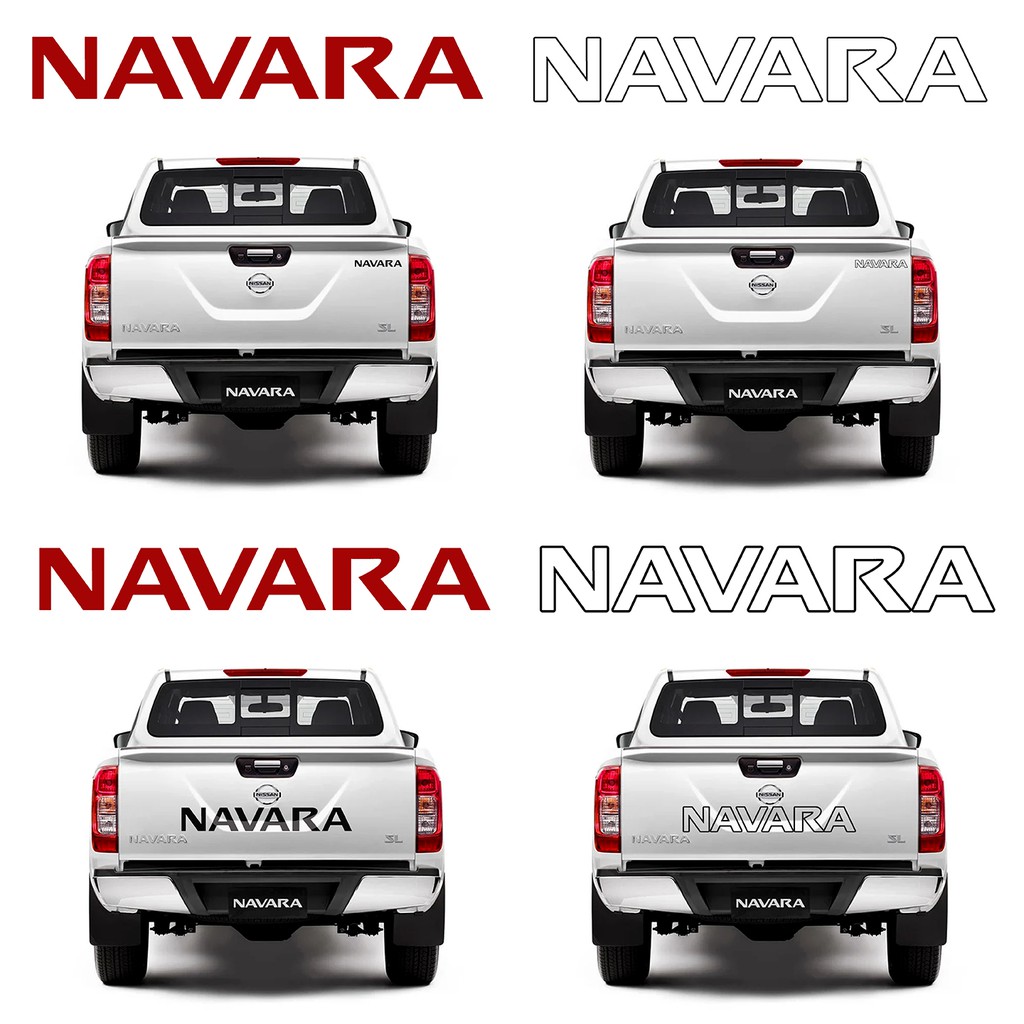 NAVARA STICKER TAILGATE/REAR PVC VINYL CUT OUT | Shopee Philippines