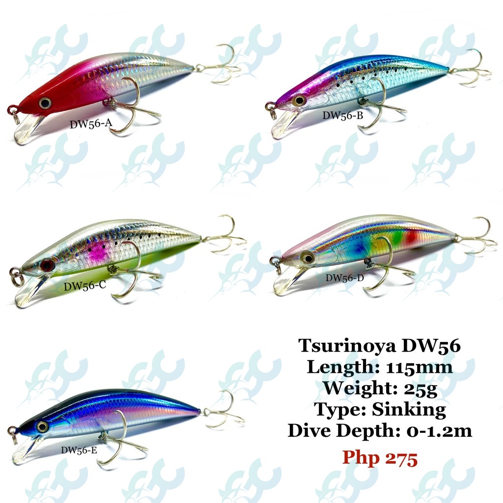 TSURINOYA DW56 Sinking Minnow Fishing Lure 115mm 25g | Shopee Philippines