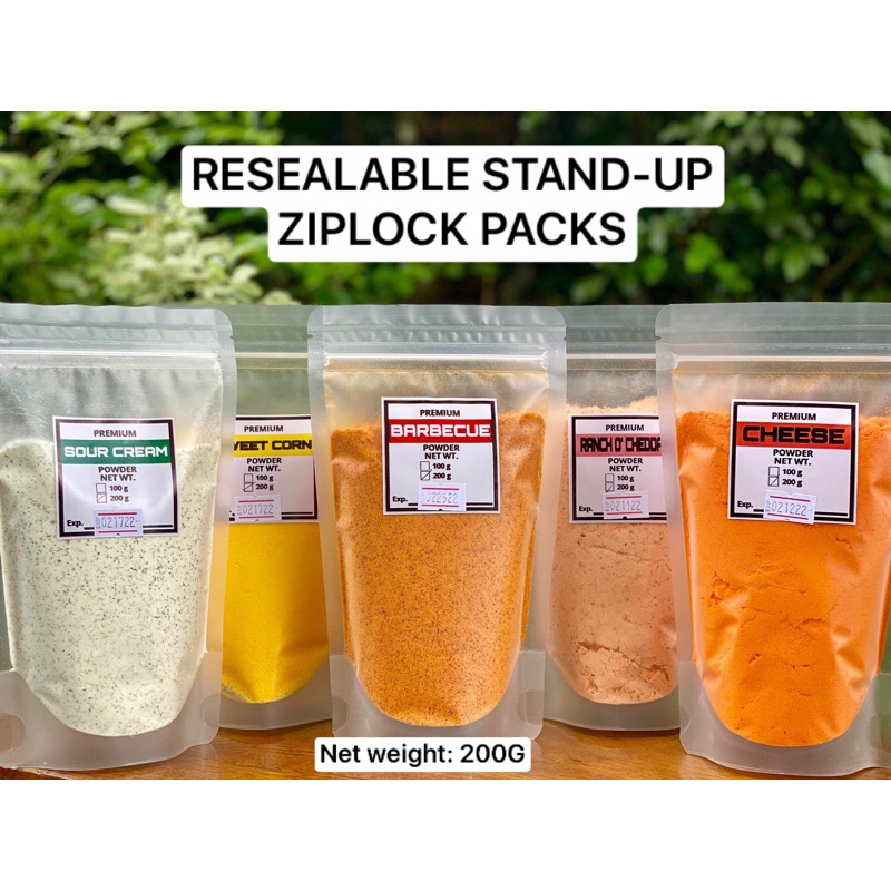 200G Potato French Fries Powder Flavorings in Resealable Stand-Up ...