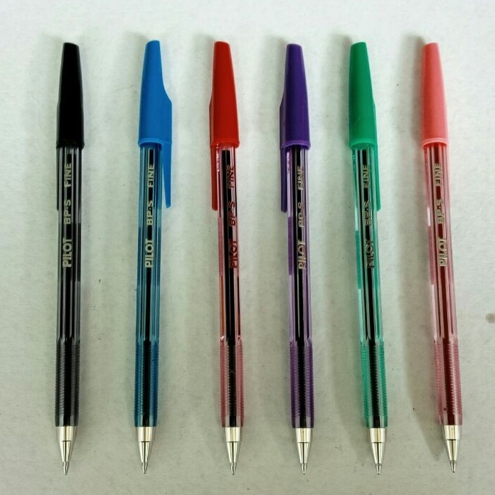 Pilot BP-S ballpoint fine tip pen (PER PIECE) - black/blue/red/violet ...