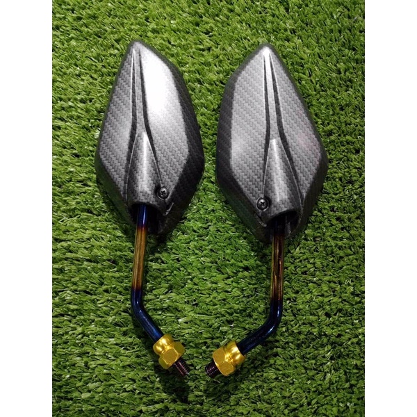 titanium gold carbon side mirror (universal) | Shopee Philippines