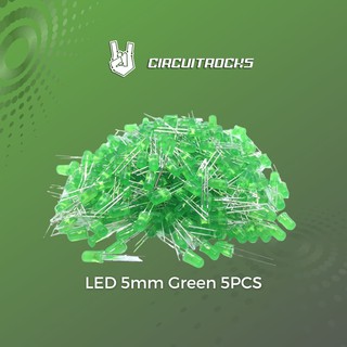 Circuitrocks Led 5mm Diode Light Green Blue White Yellow Red 5pcs ...