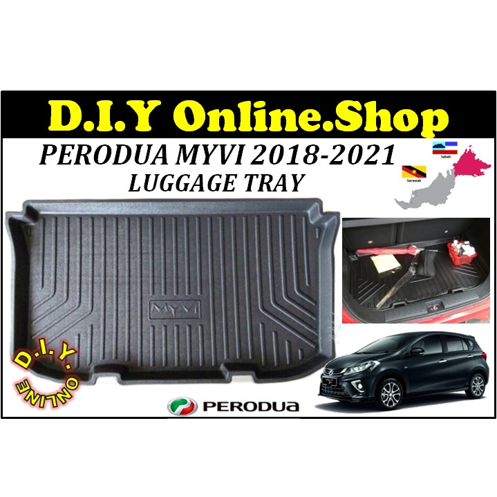 PERODUA MYVI NEW 2017 / 2018 BOOT TRAY / LUGGAGE TRAY | Shopee Philippines