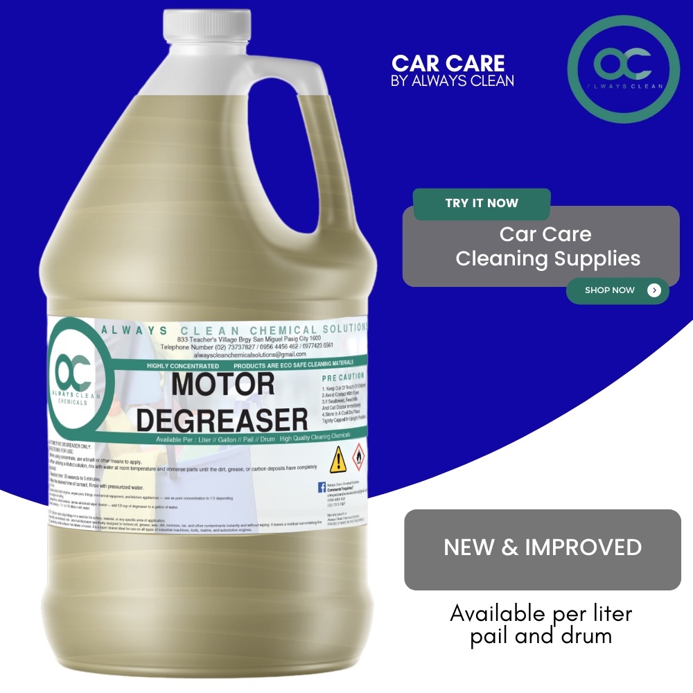 MOTOR DEGREASER WATER BASED 1 GALLON | Shopee Philippines