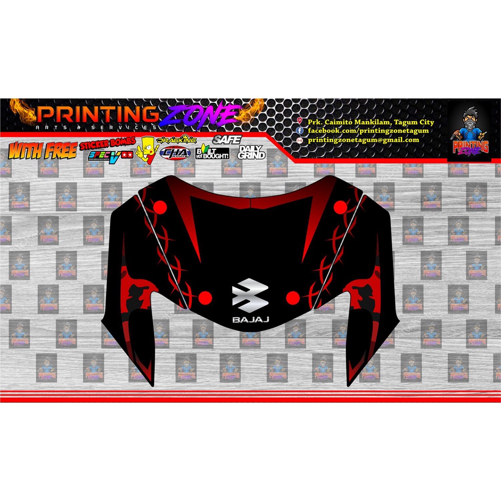 KAWASAKI BAJAJ CT100 & 125 Cowling Full Sticker Decals High Quality and ...