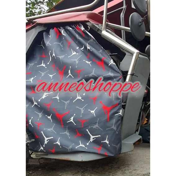 side curtain for tricycle, jeep, truck(jordan grey/black) | Shopee ...