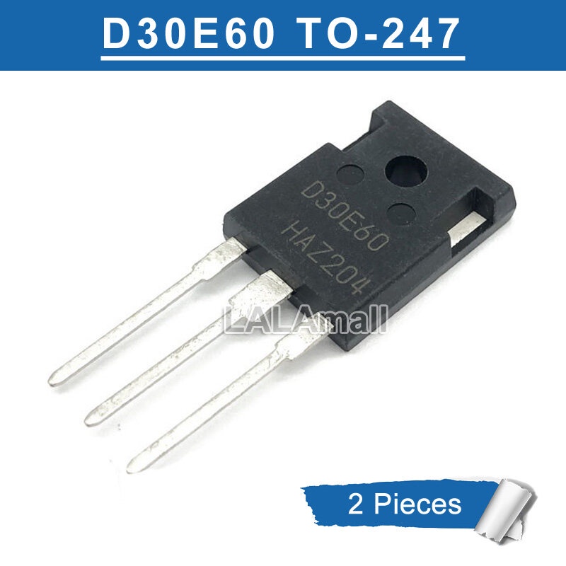 2pcs D30E60 TO-247 IDW30E60 TO247 30A/600V Fast Recovery Diode ...