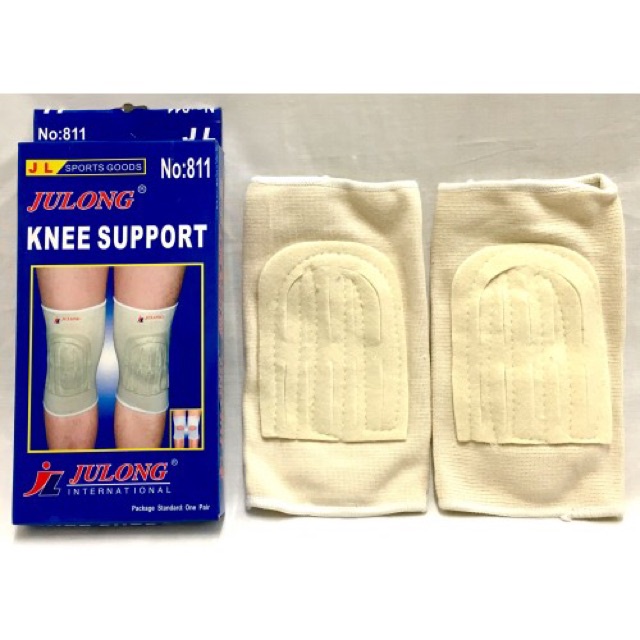 811 Julong Knee Pad Support Athletic Volleyball Fleece Felt Padded Knee ...