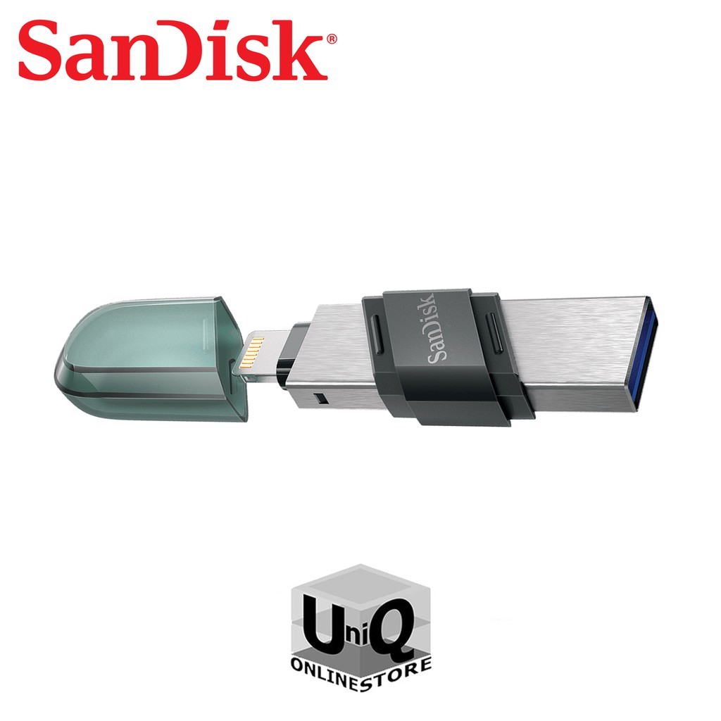 SanDisk iXpand Flip 128GB 2-in-1 Flash Drive with Lightning and USB-A ...