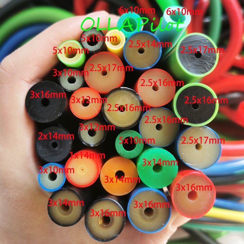 1 Meter Spearfishing rubber tube speargun band ELASTIC latex tube Inter dia 1mm 2mm 2.5mm 3mm ...