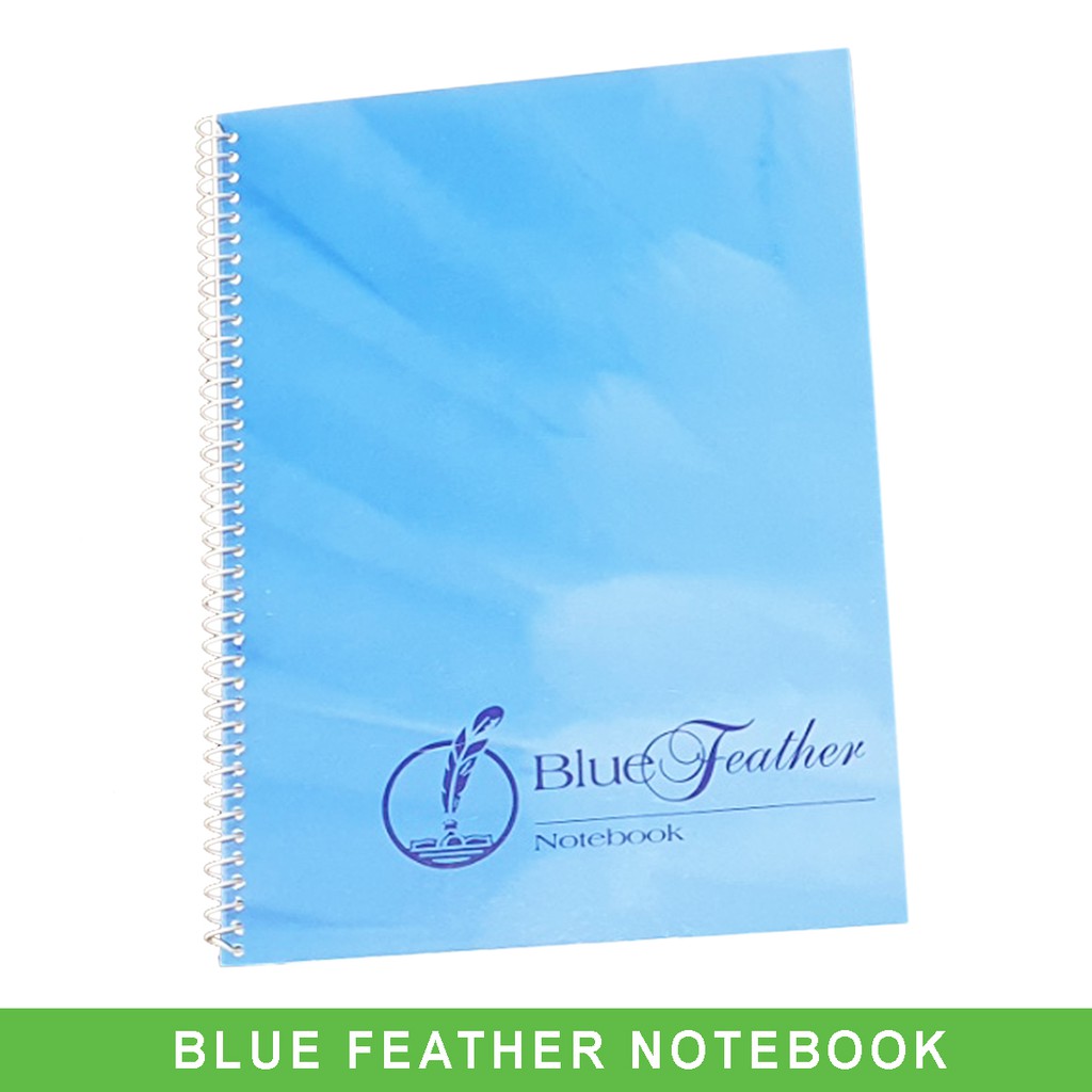 Blue Feather Notebook l Spiral Type | Shopee Philippines