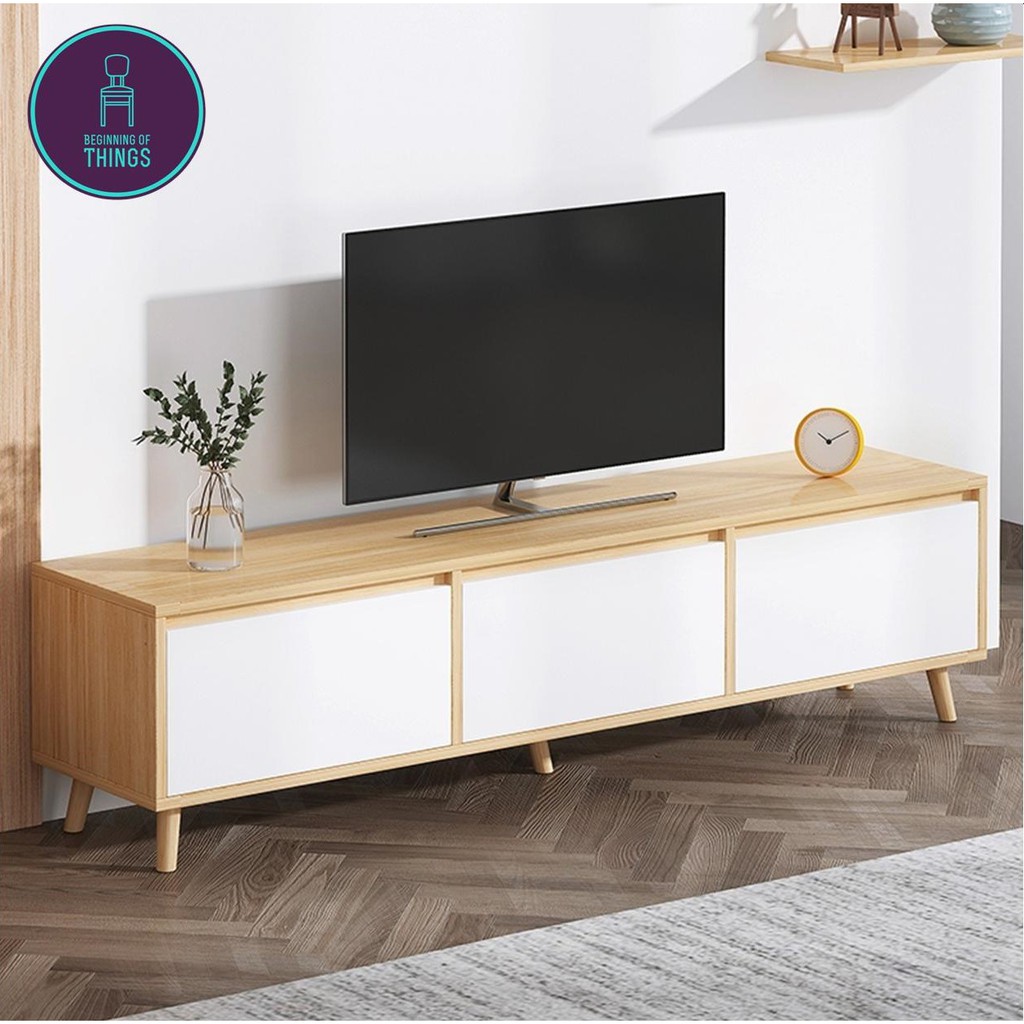 DALLAS 140 CM or 55 inch Scandinavian Design TV Cabinet | Shopee ...