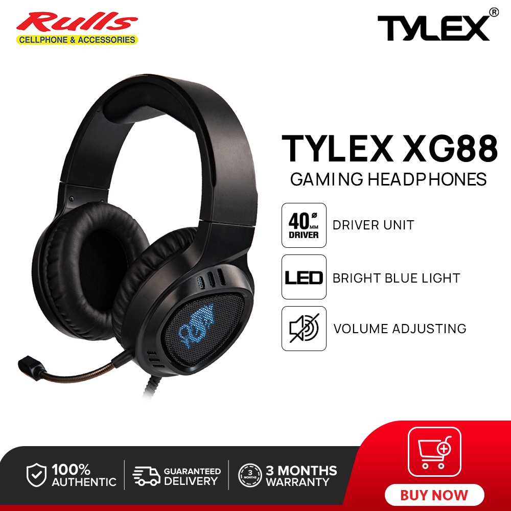 TYLEX XG88 Online Learning Gaming Headphones w/ Built-in Microphone ...